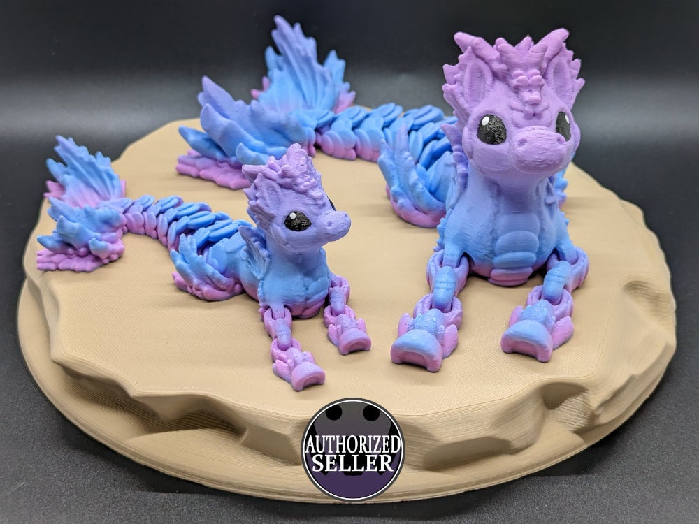 Hippocampus Sea Horse Flexible Fidget Toy 3D Printed | Johnson 3D Creations