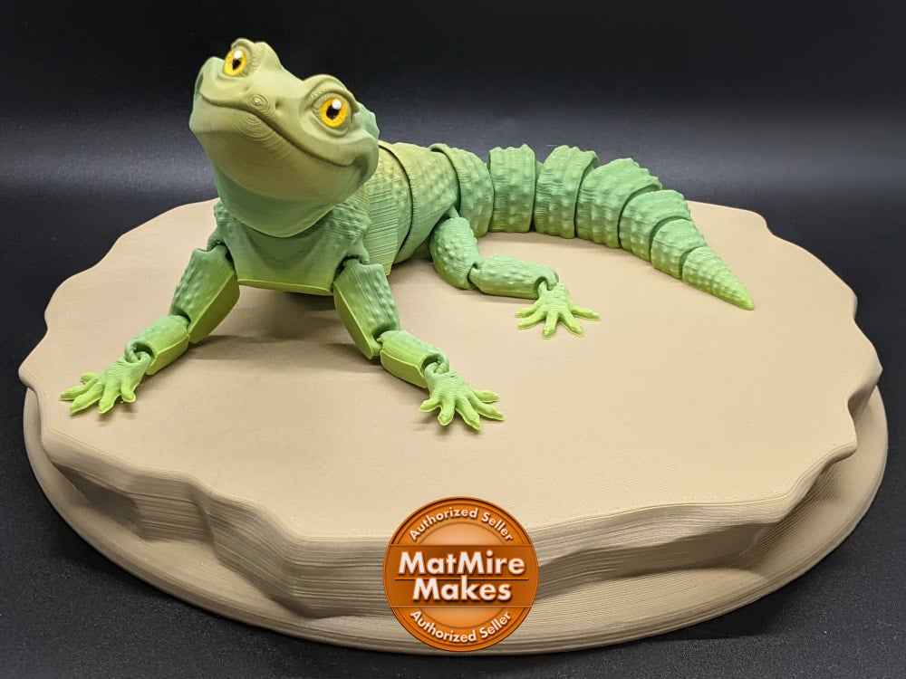 Leopard Gecko Articulated Flexible Fidget Toy 3D Printed | Johnson 3D ...