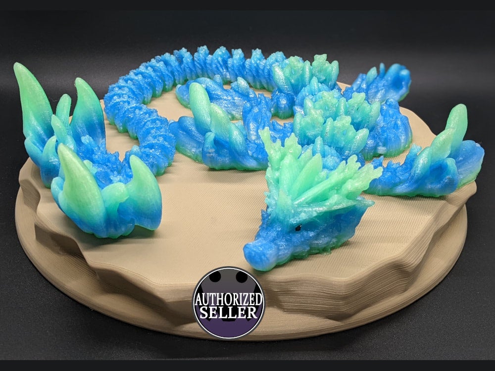 3D Printed Articulated Coral Reef Dragon Flexible Fidget Toy | Johnson ...