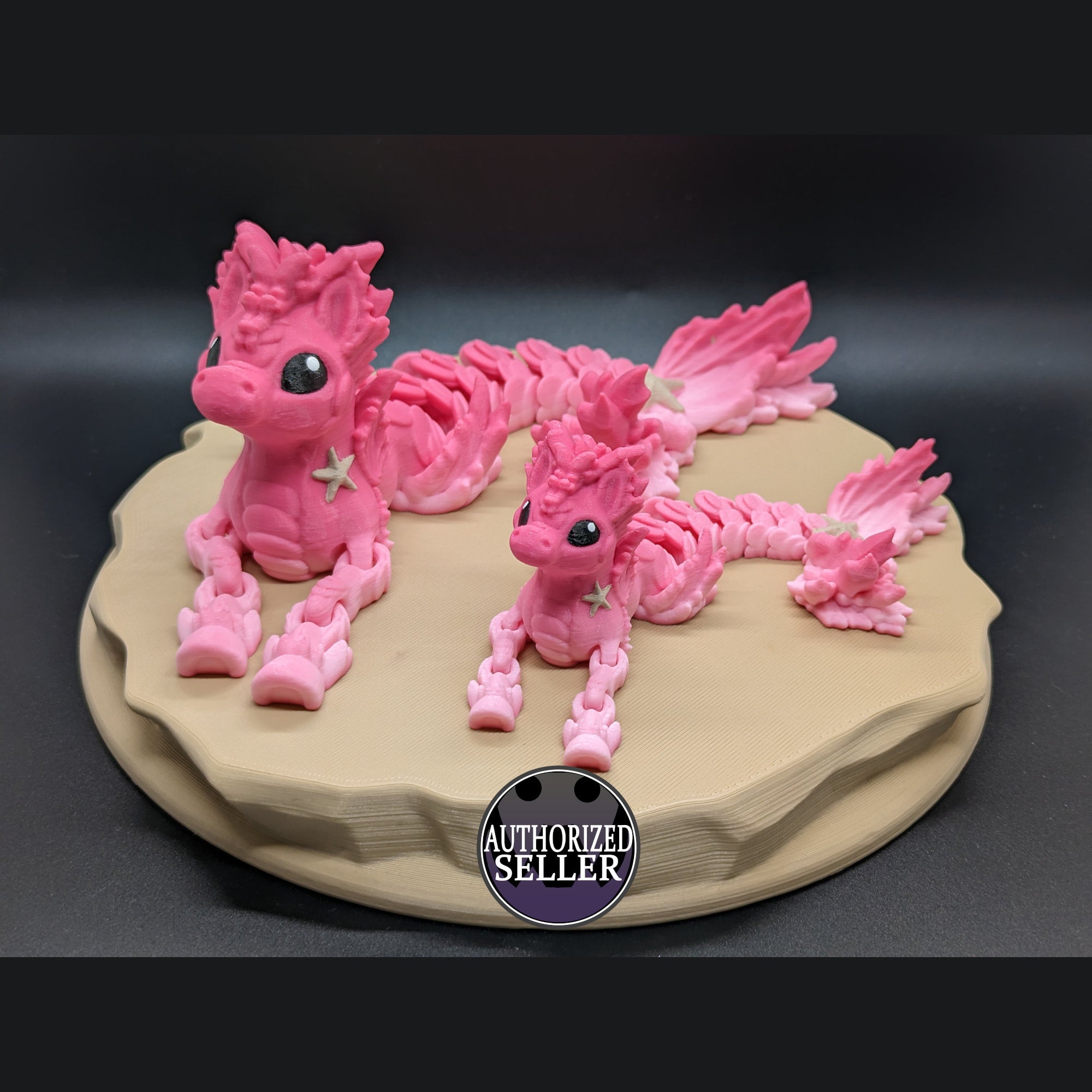 Hippocampus Sea Horse Flexible Fidget Toy 3D Printed | Johnson 3D Creations