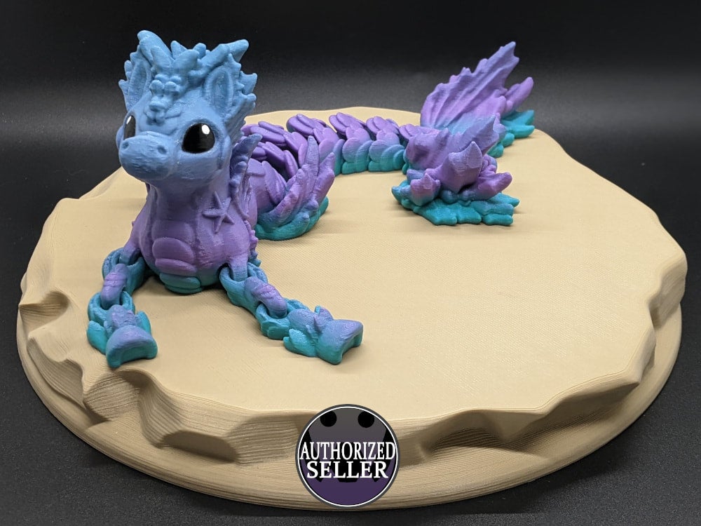 Hippocampus Sea Horse Flexible Fidget Toy 3D Printed | Johnson 3D Creations