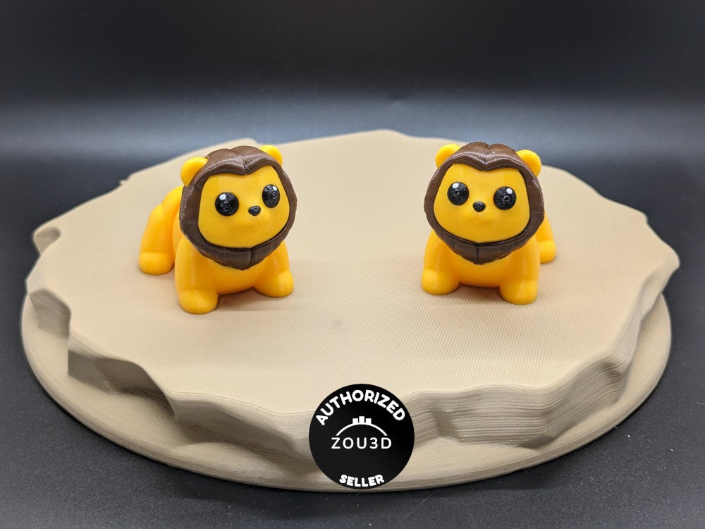 Tiny Lion, 3D Printed, Articulated, Flexible Fidget Toy | Johnson 3D ...