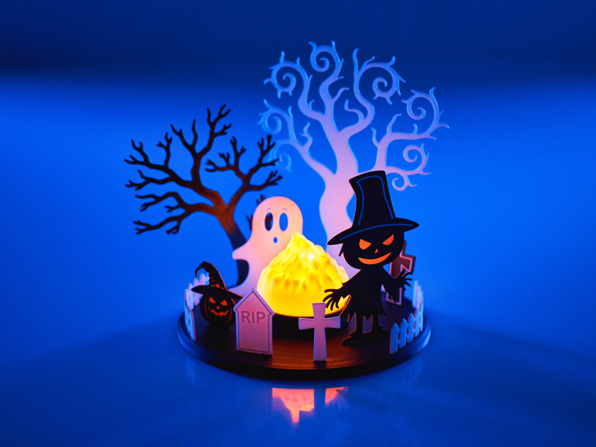 Halloween Diorama Light | Halloween Lantern, Spooky Halloween Lights ...
